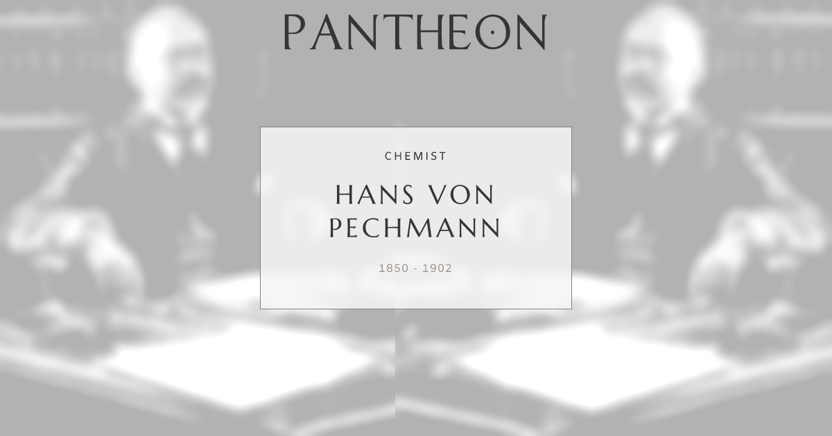 Hans von Pechmann Biography | Pantheon