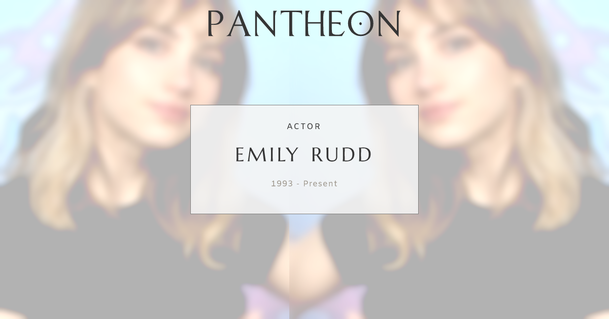 Emily Rudd Biography | Pantheon