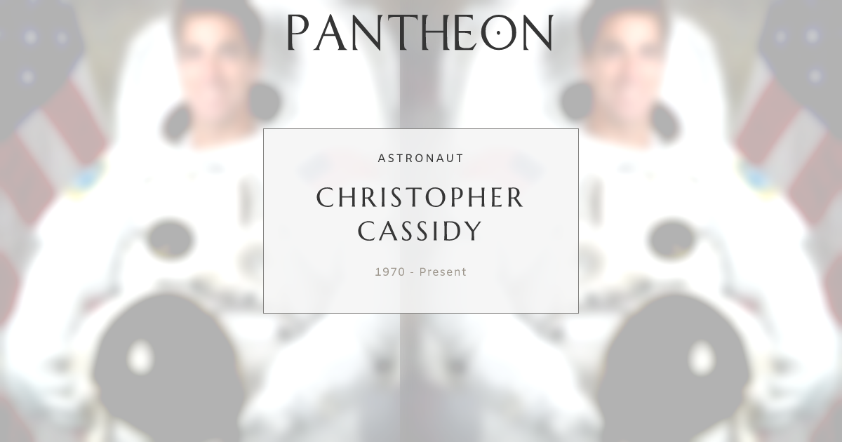 Christopher Cassidy Biography | Pantheon