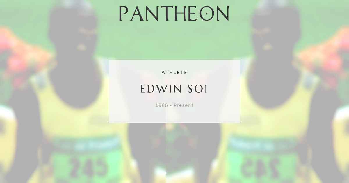 Edwin Soi Biography | Pantheon