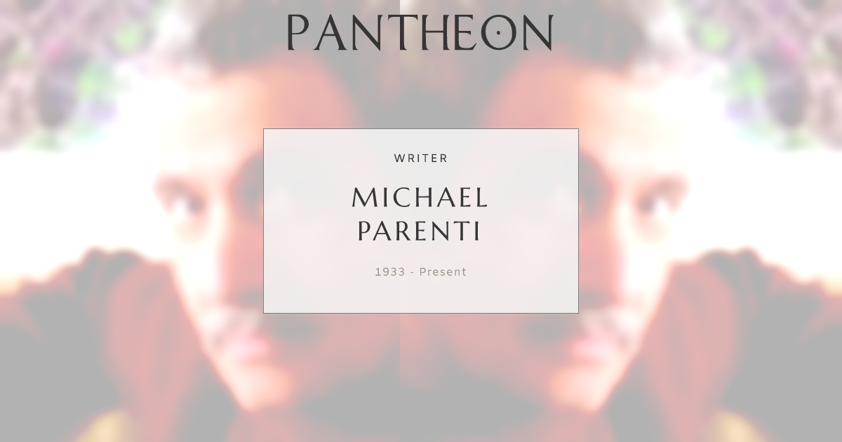 Michael Parenti Biography | Pantheon