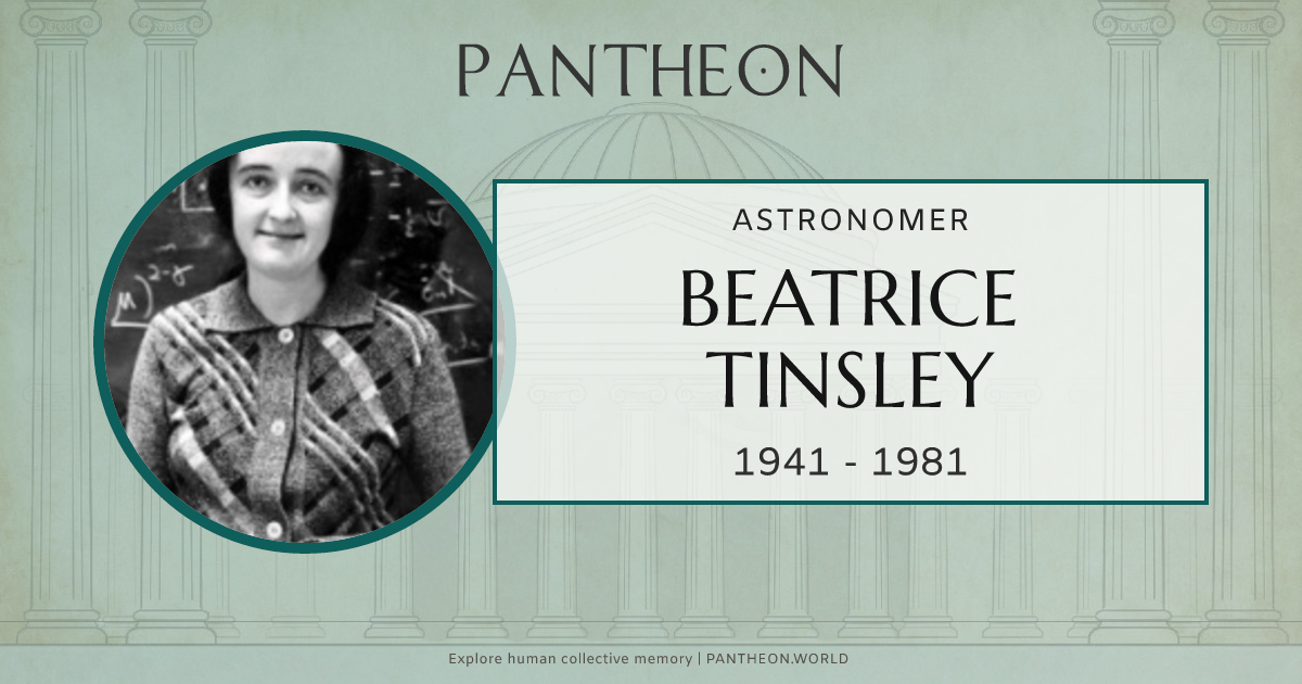 Beatrice Tinsley Biography | Pantheon