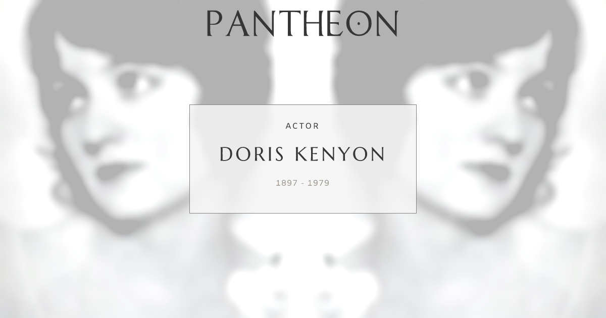 Doris Kenyon Biography | Pantheon