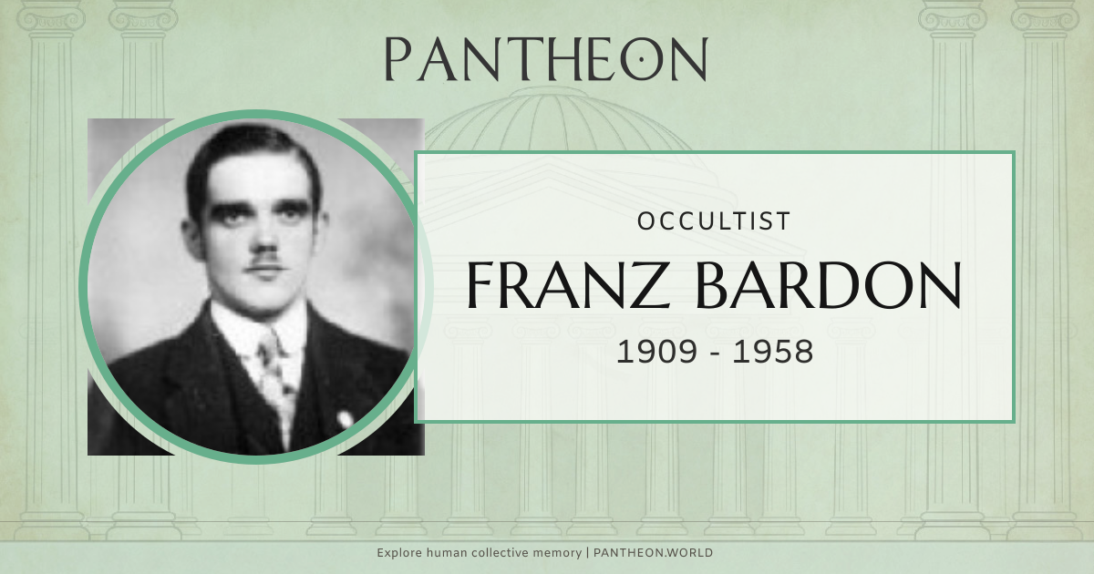 Franz Bardon Biography | Pantheon