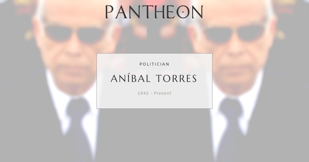 Aníbal Torres Biography | Pantheon