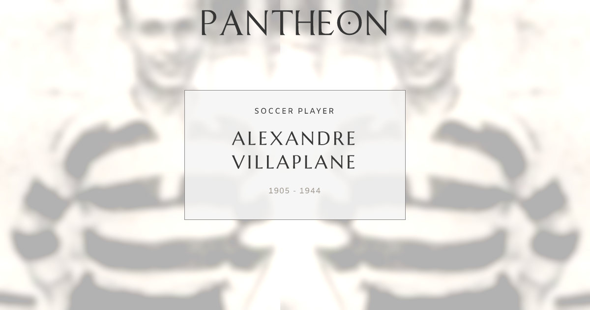Alexandre Villaplane Biography | Pantheon
