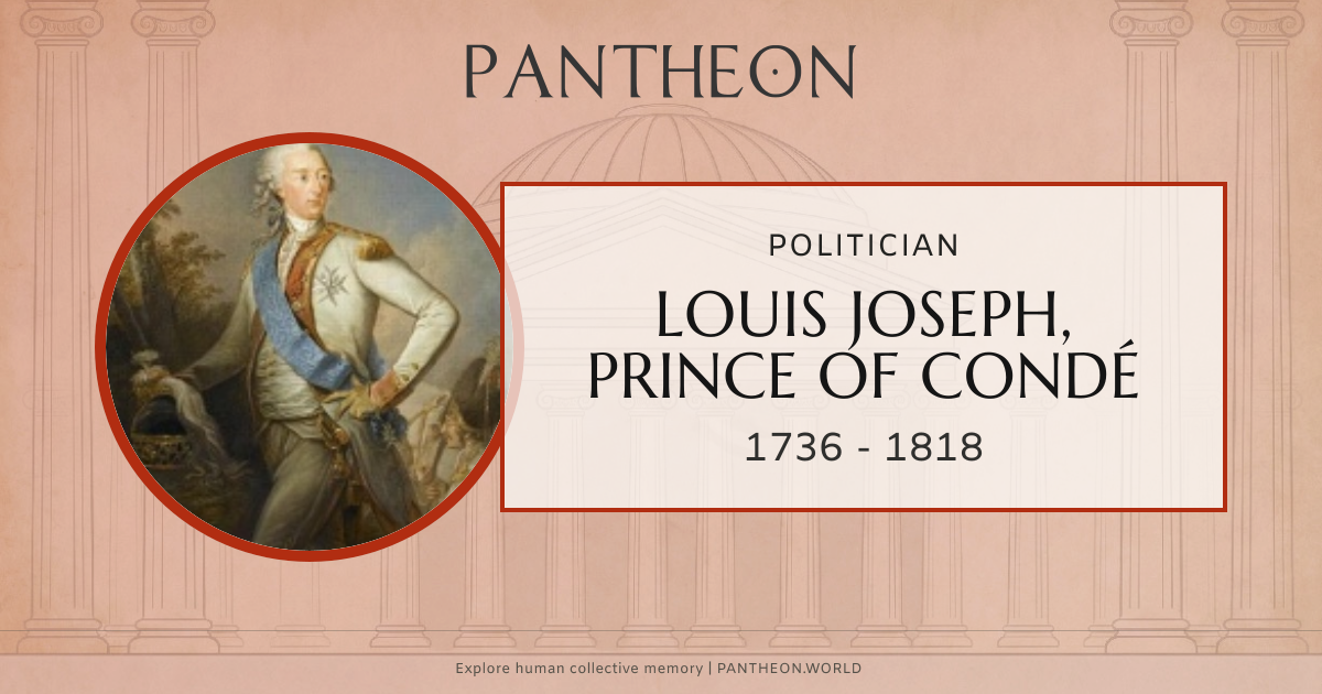 Louis Joseph, Prince of Condé Biography | Pantheon