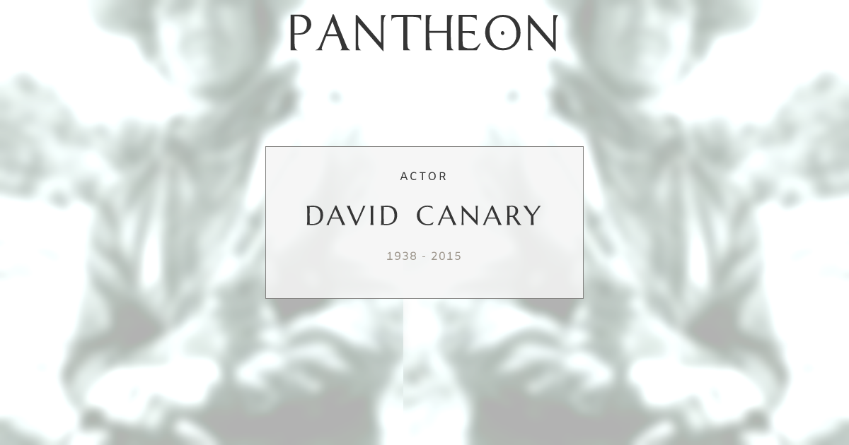 David Canary Biography | Pantheon