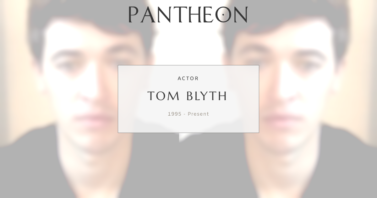 Tom Blyth Biography | Pantheon