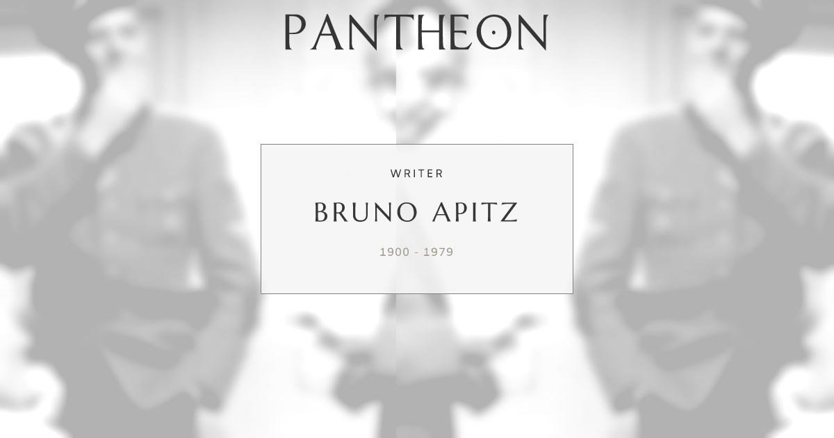 Bruno Apitz Biography | Pantheon