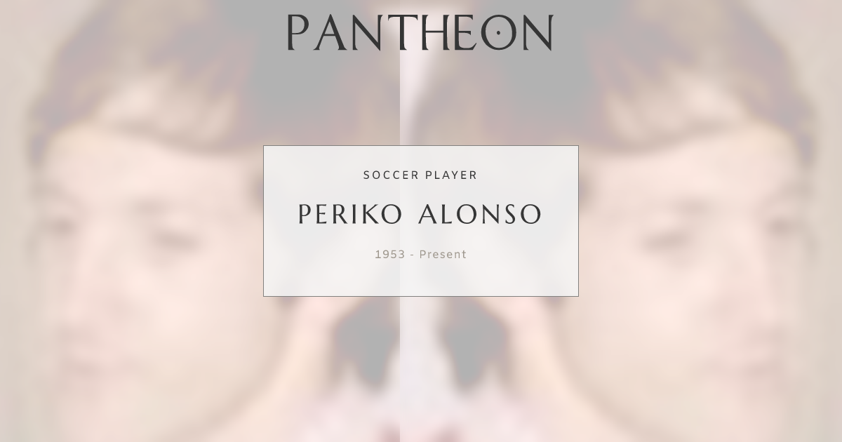 Periko Alonso Biography | Pantheon