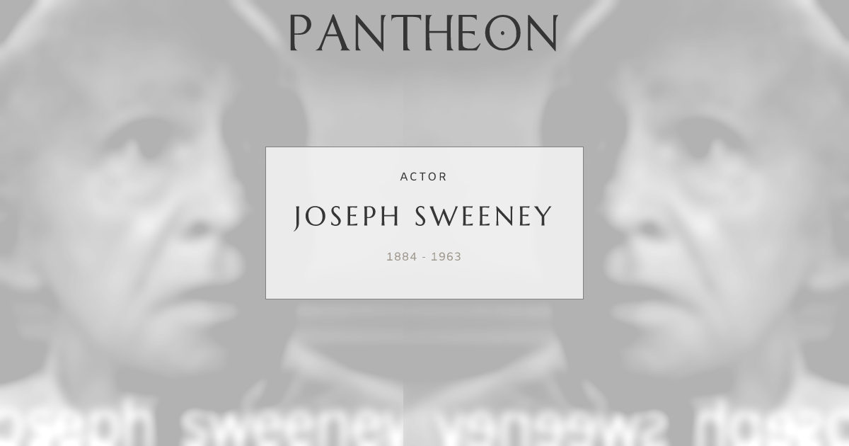 Joseph Sweeney Biography | Pantheon