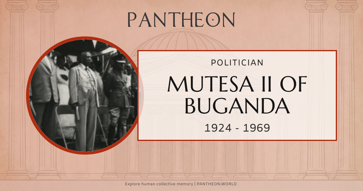 Mutesa II of Buganda Biography | Pantheon