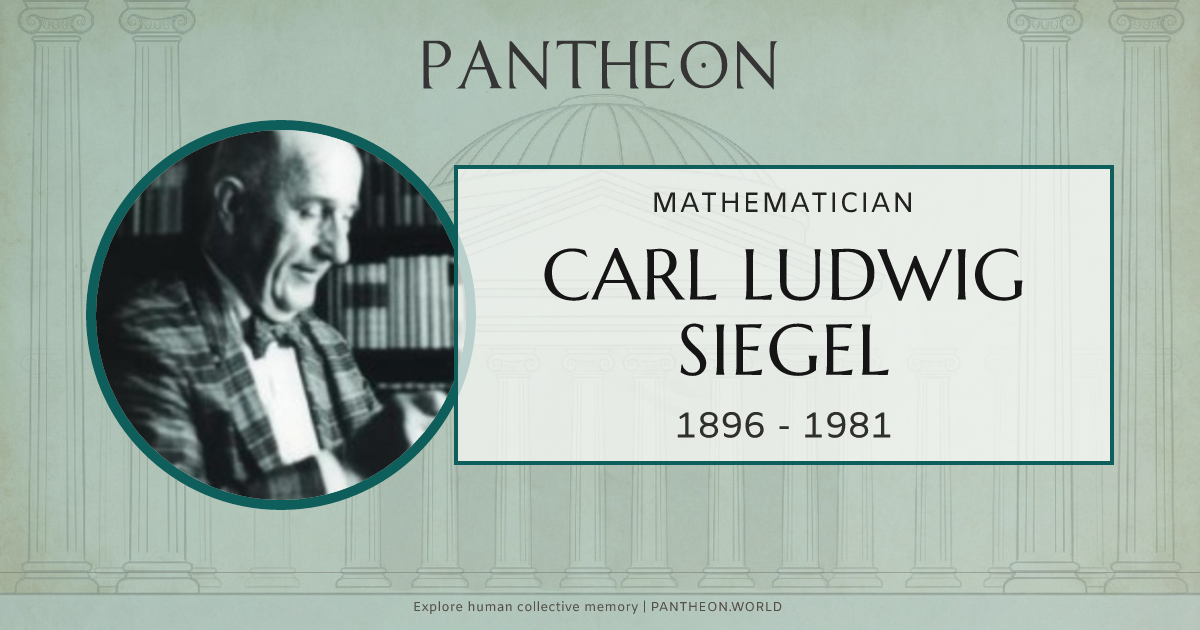 Carl Ludwig Siegel Biography | Pantheon