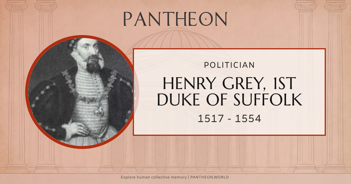 Henry Grey, 1st Duke of Suffolk Biography | Pantheon