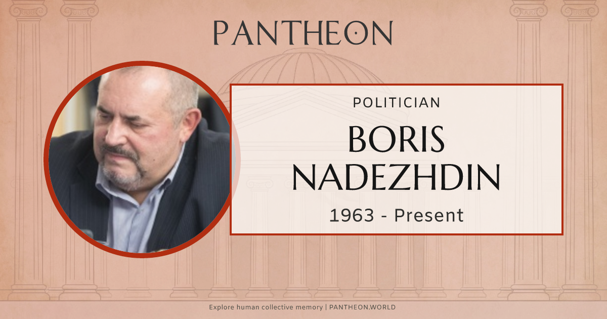Boris Nadezhdin Biography | Pantheon