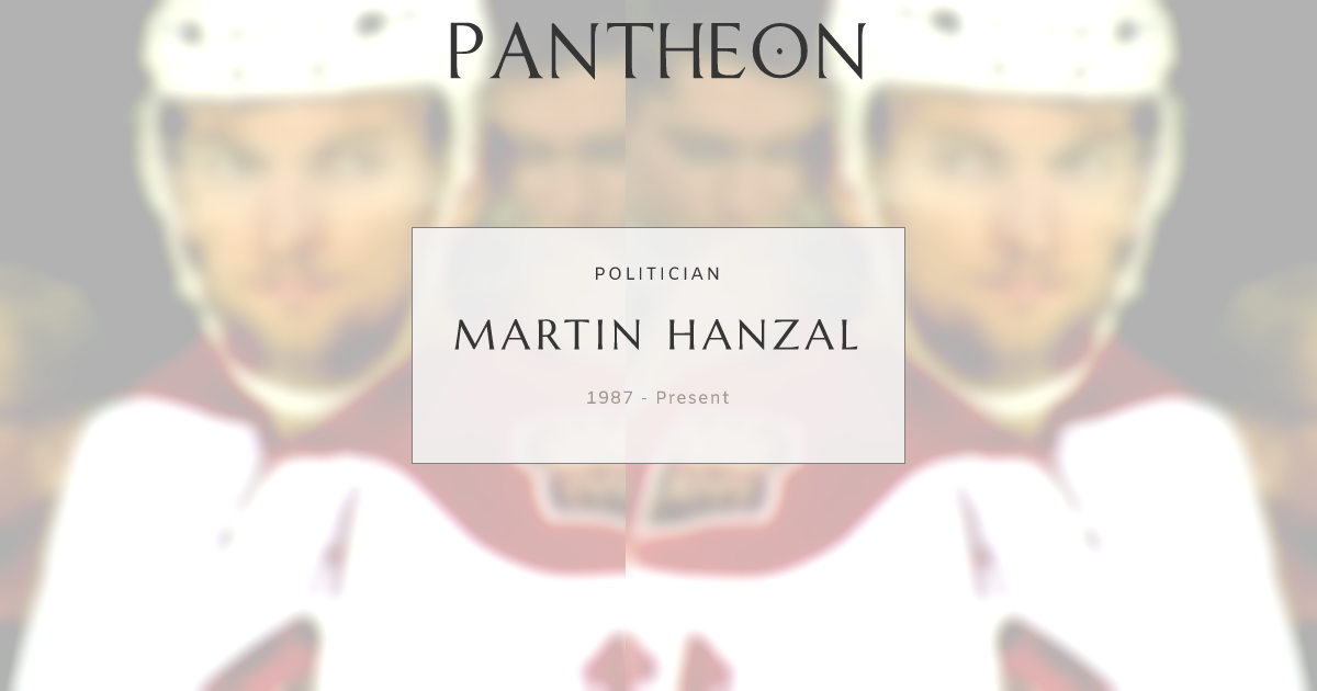 Martin Hanzal Biography | Pantheon