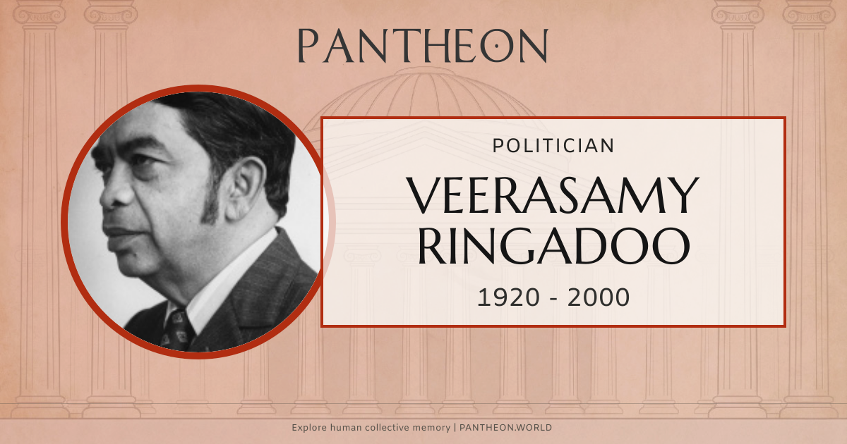 Veerasamy Ringadoo Biography | Pantheon