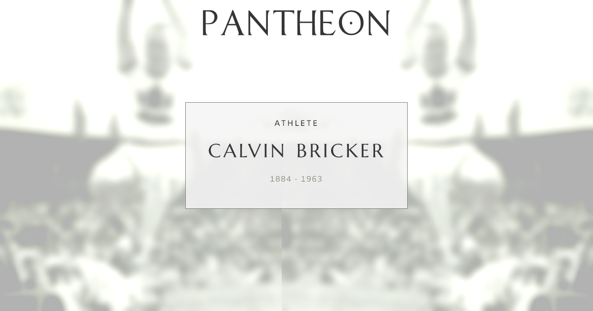 Calvin Bricker Biography | Pantheon