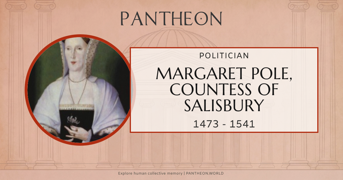 Margaret Pole, Countess of Salisbury Biography | Pantheon
