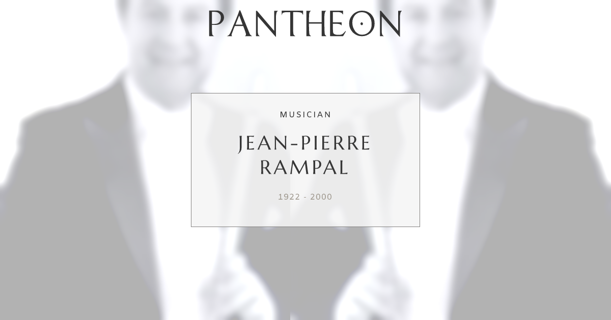 Jean-Pierre Rampal Biography | Pantheon