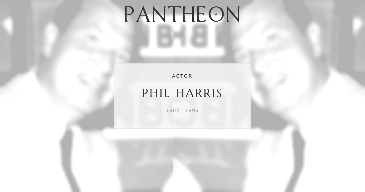 Phil Harris Biography | Pantheon