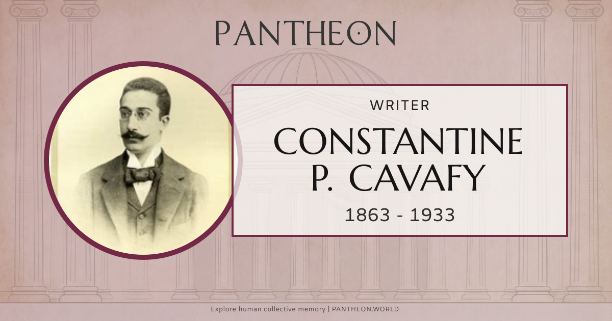Constantine P. Cavafy Biography | Pantheon