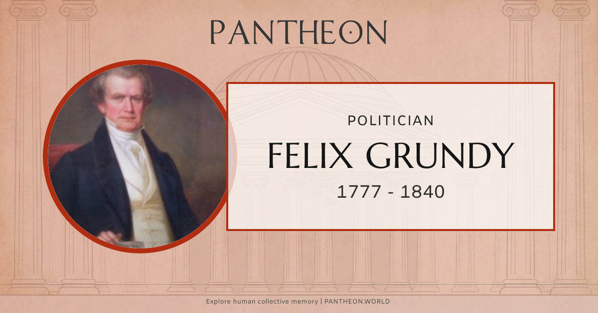 Felix Grundy Biography | Pantheon