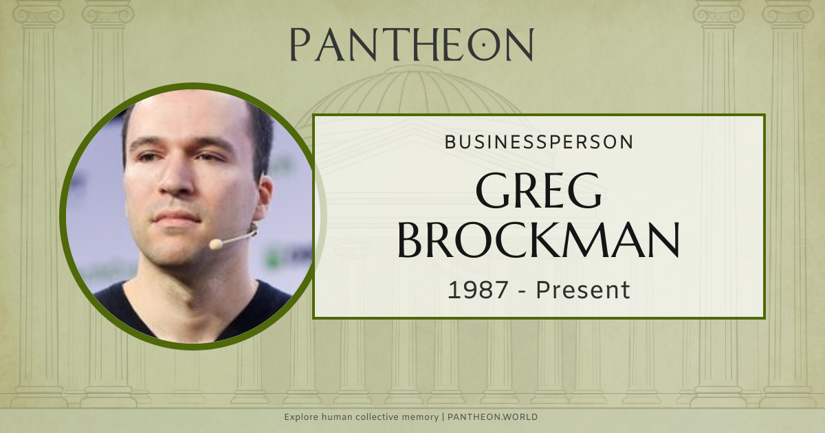 Greg Brockman Biography | Pantheon