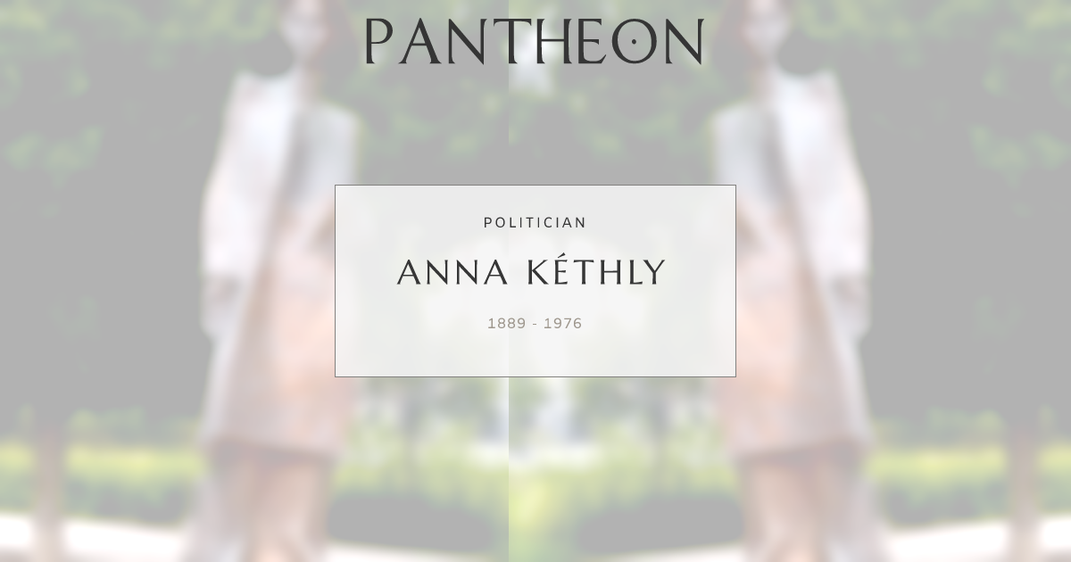 Anna Kéthly Biography | Pantheon
