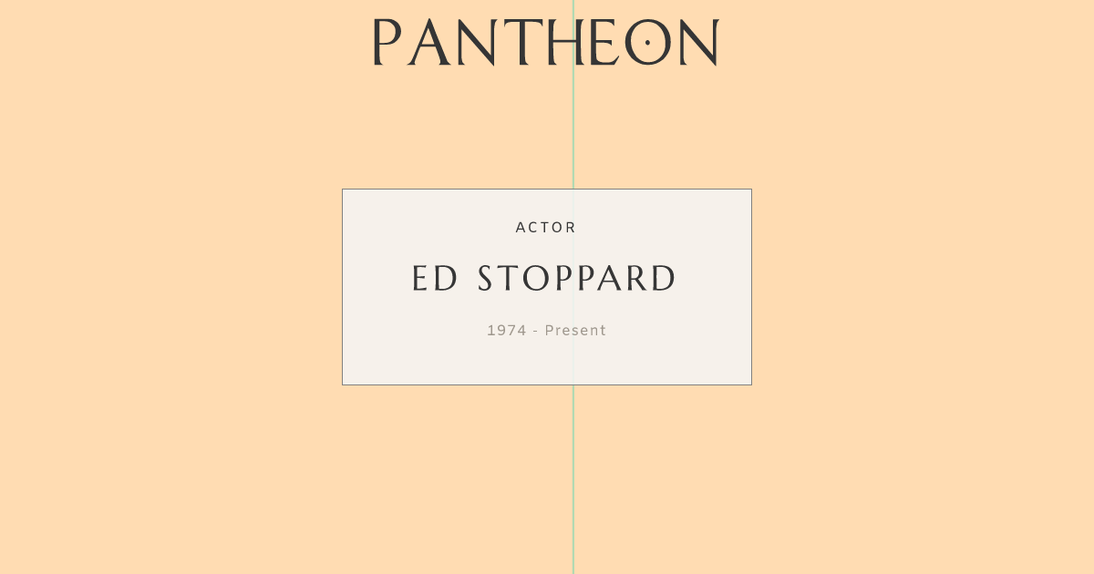 Ed Stoppard Biography | Pantheon
