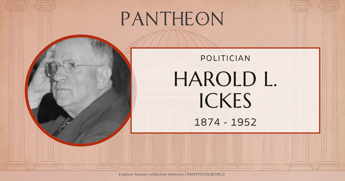 Harold L. Ickes Biography | Pantheon