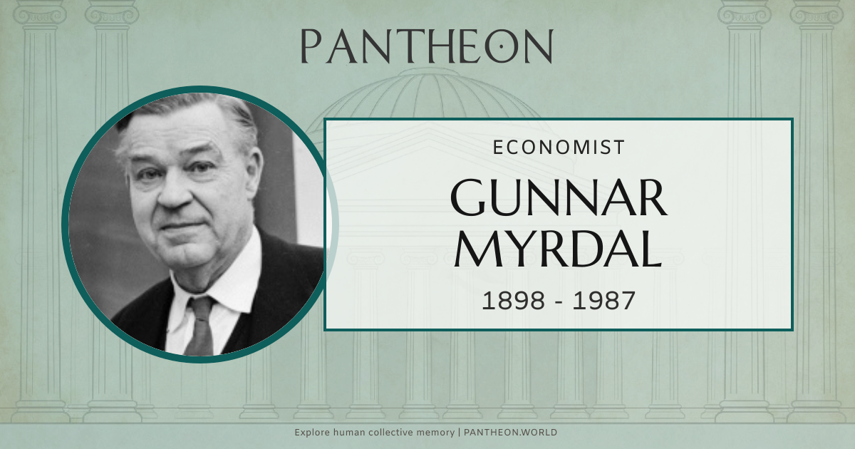 Gunnar Myrdal Biography | Pantheon