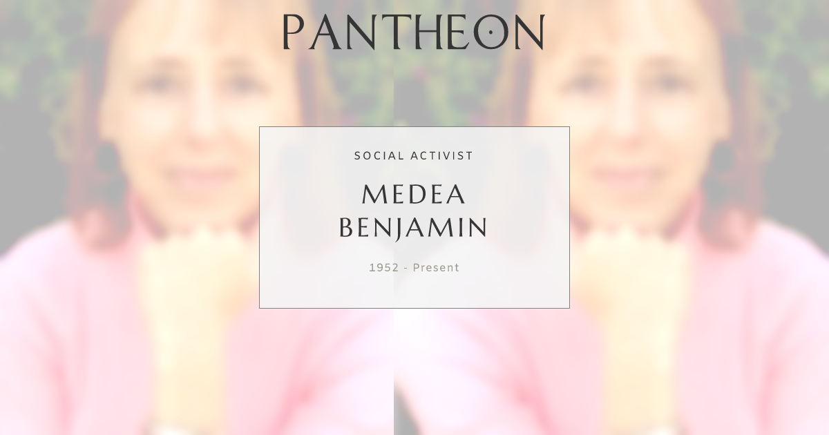 Medea Benjamin Biography | Pantheon