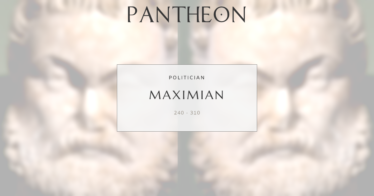 Maximian Biography | Pantheon