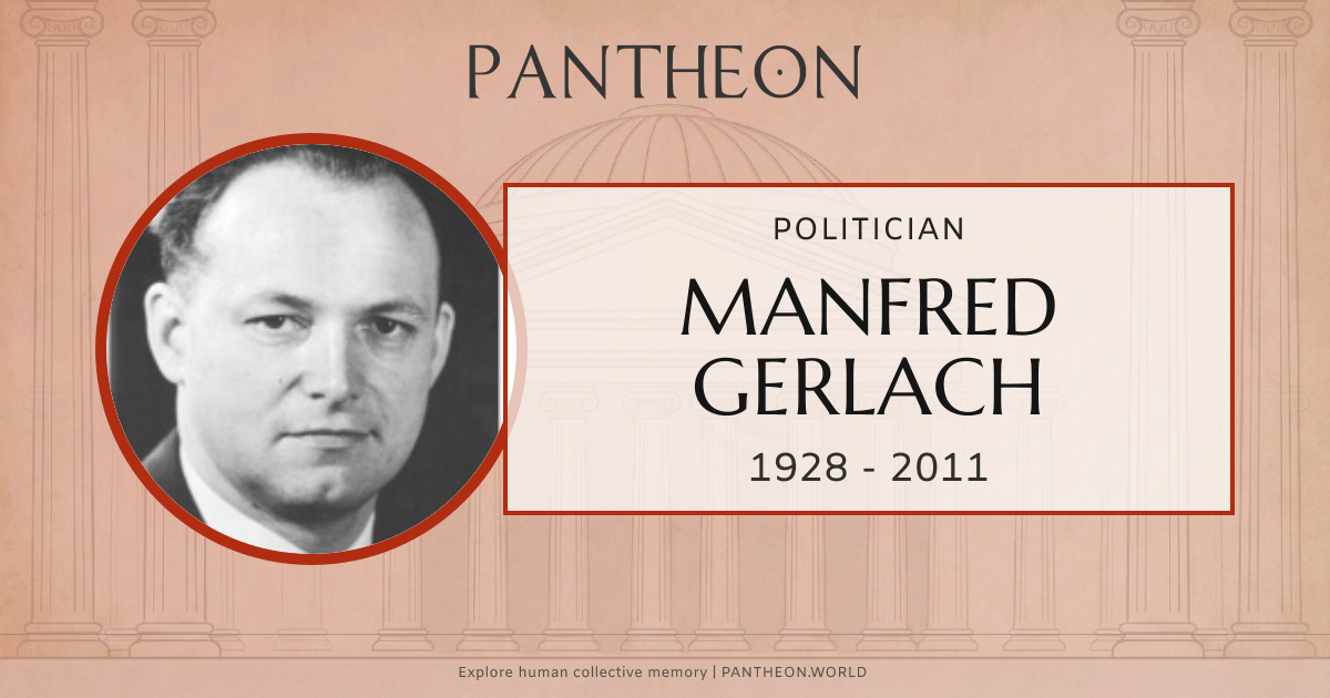 Manfred Gerlach Biography | Pantheon