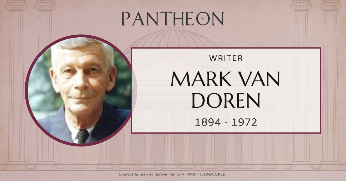 Mark Van Doren Biography | Pantheon