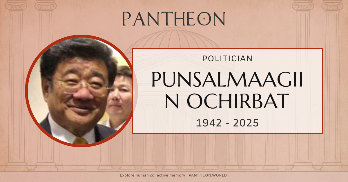 Punsalmaagiin Ochirbat Biography | Pantheon