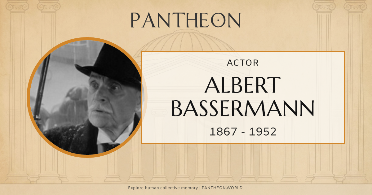 Albert Bassermann Biography | Pantheon