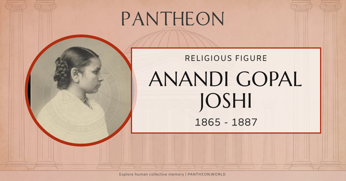Anandi Gopal Joshi Biography | Pantheon