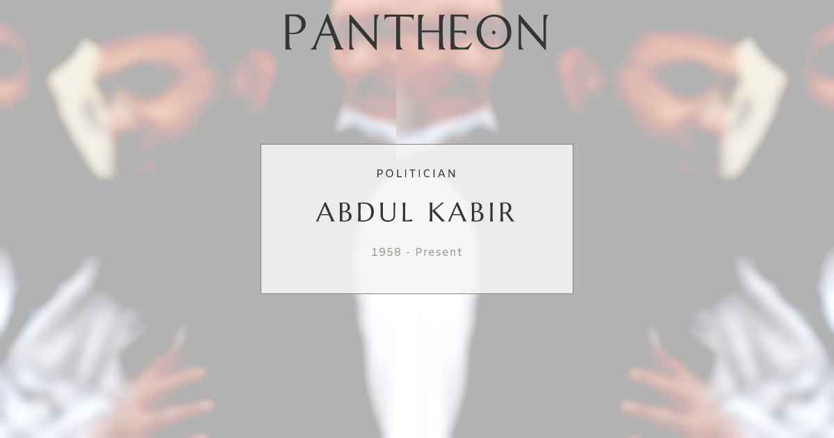 Abdul Kabir Biography | Pantheon