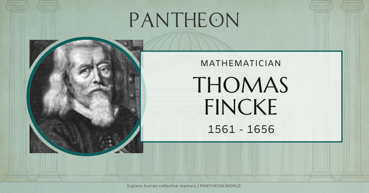 Thomas Fincke Biography | Pantheon