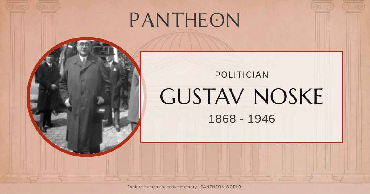 Gustav Noske Biography | Pantheon