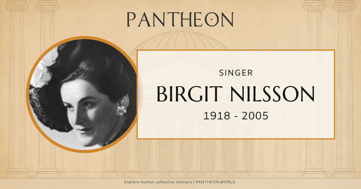 Birgit Nilsson Biography | Pantheon