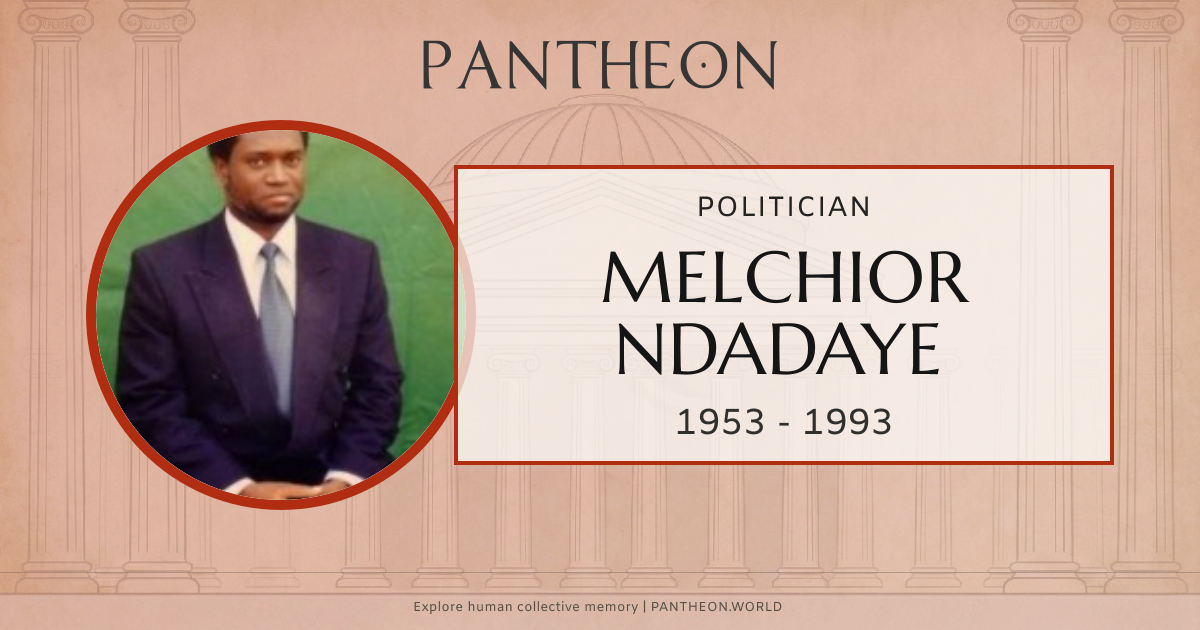 Melchior Ndadaye Biography | Pantheon