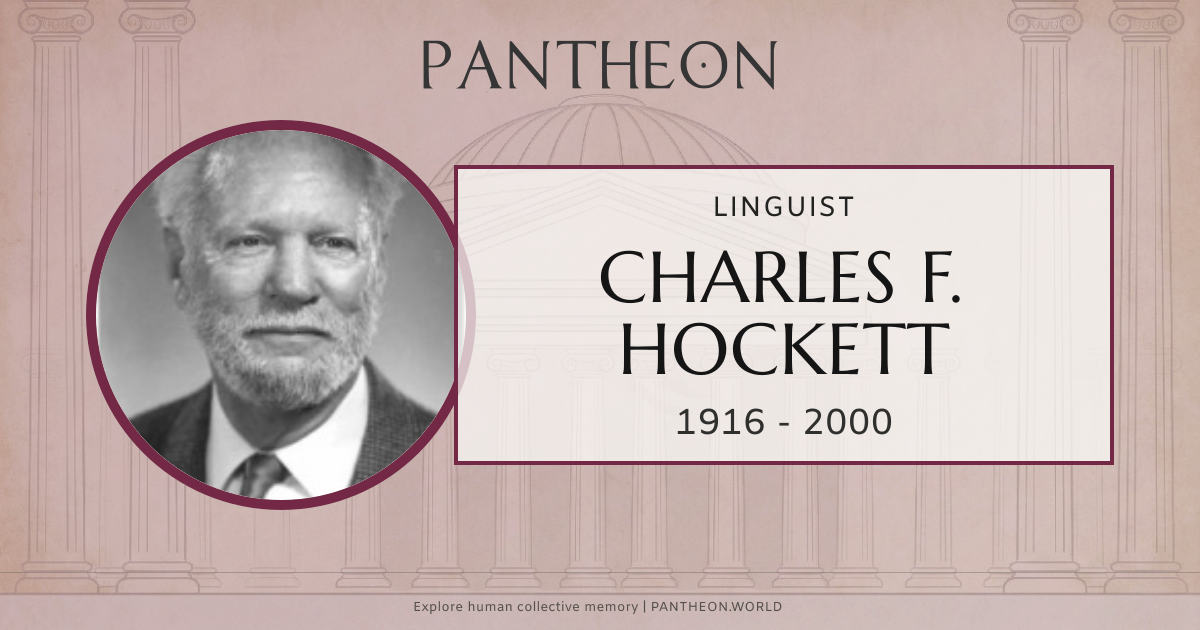 Charles F. Hockett Biography | Pantheon