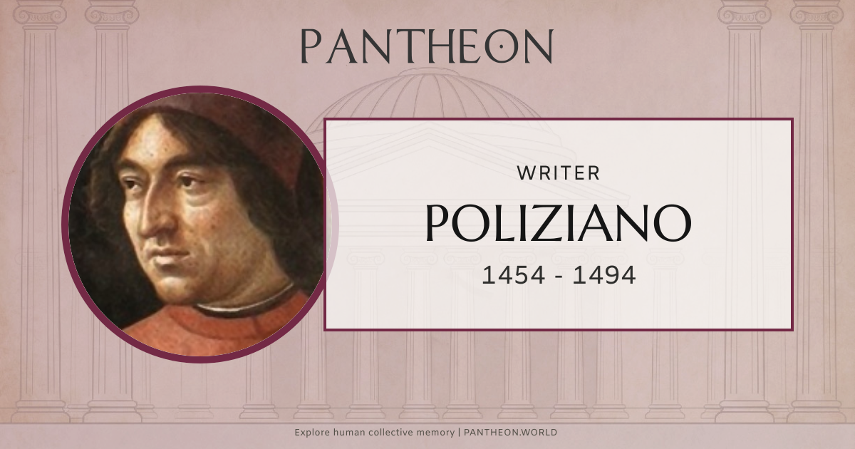 Poliziano Biography | Pantheon