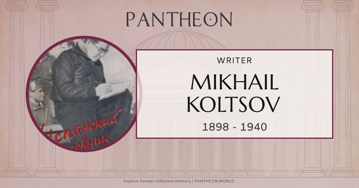 Mikhail Koltsov Biography | Pantheon