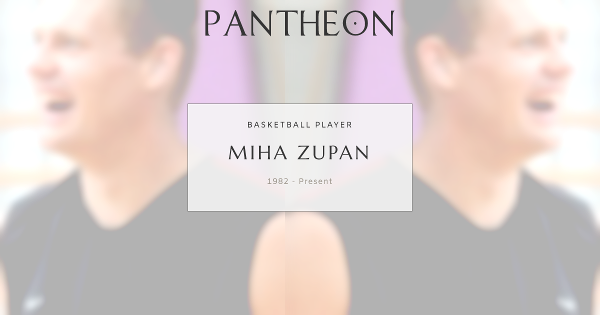 Miha Zupan Biography | Pantheon