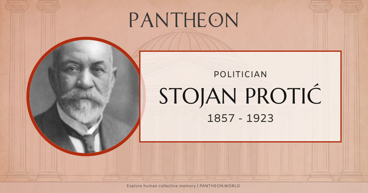 Stojan Protić Biography | Pantheon